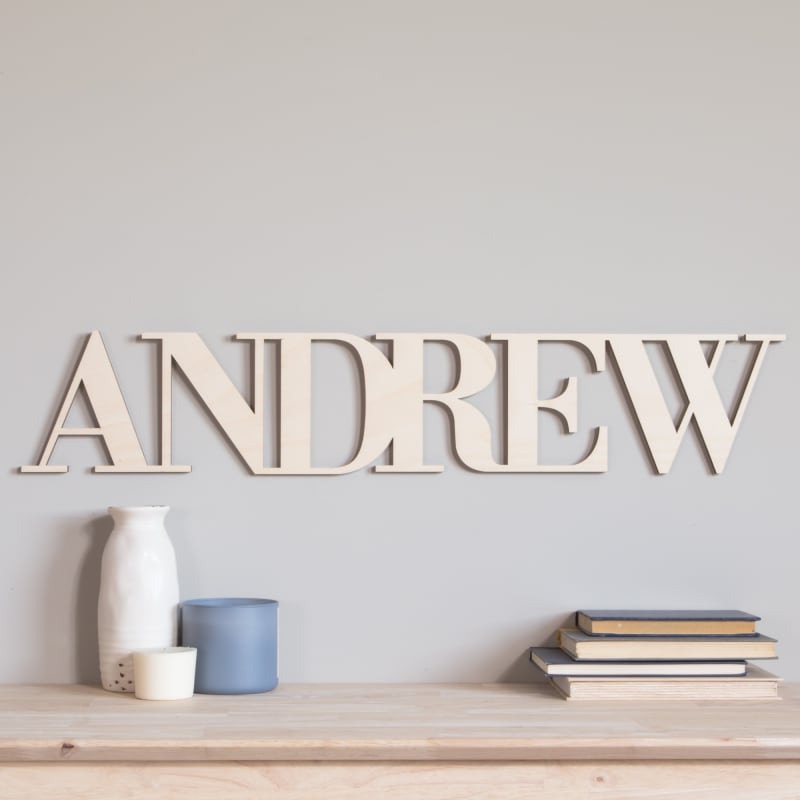 Connected Wood Letters - Wooden Words | Craftcuts.com