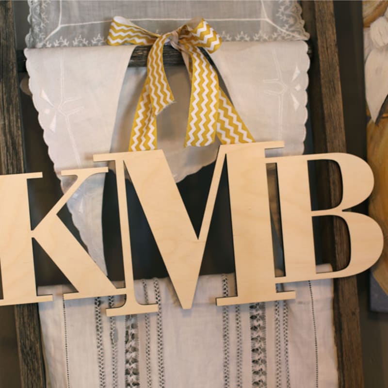Connected Wood Monogram - Custom | CraftCuts.com