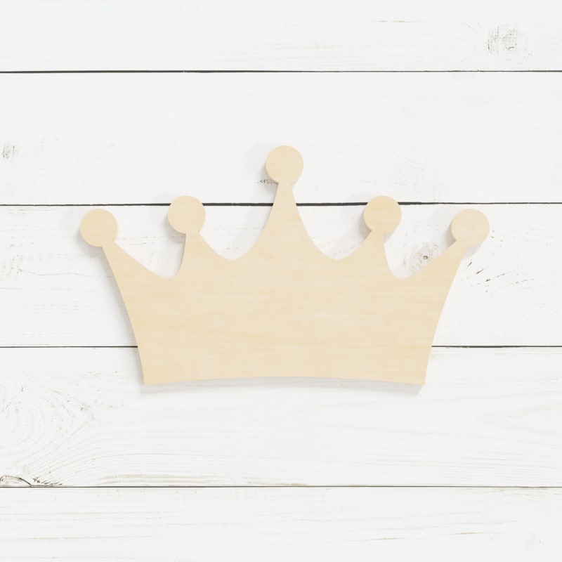 King Wood Crown Craft Shape | CraftCuts.com