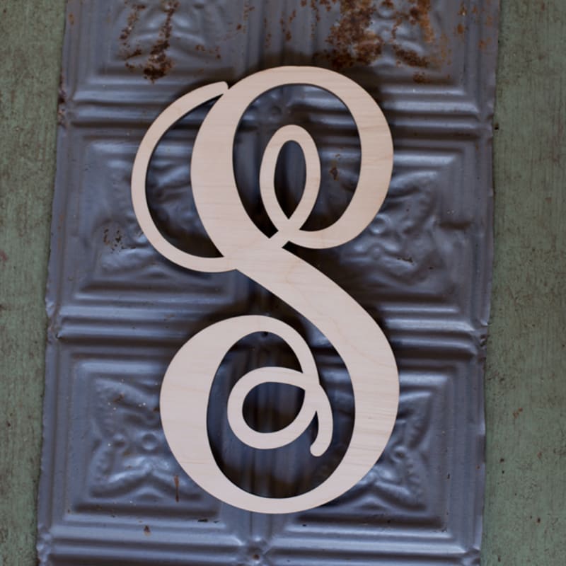 Entwine Monogram Initial - Wood Entwine Initial | Craftcuts.com