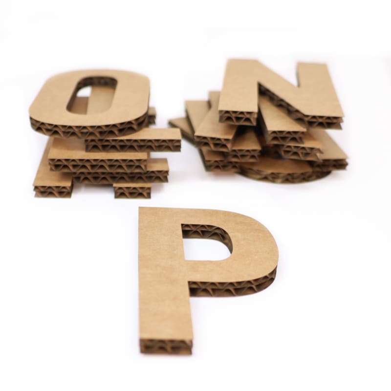 Cardboard Letters | Temporary Craft Letters