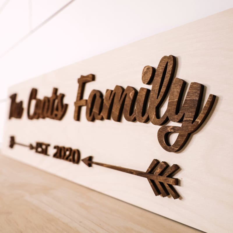 Wood Family Name Kit | CraftCuts.com