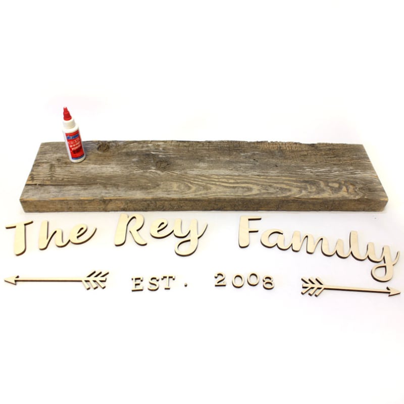 Wood Family Name Kit | CraftCuts.com