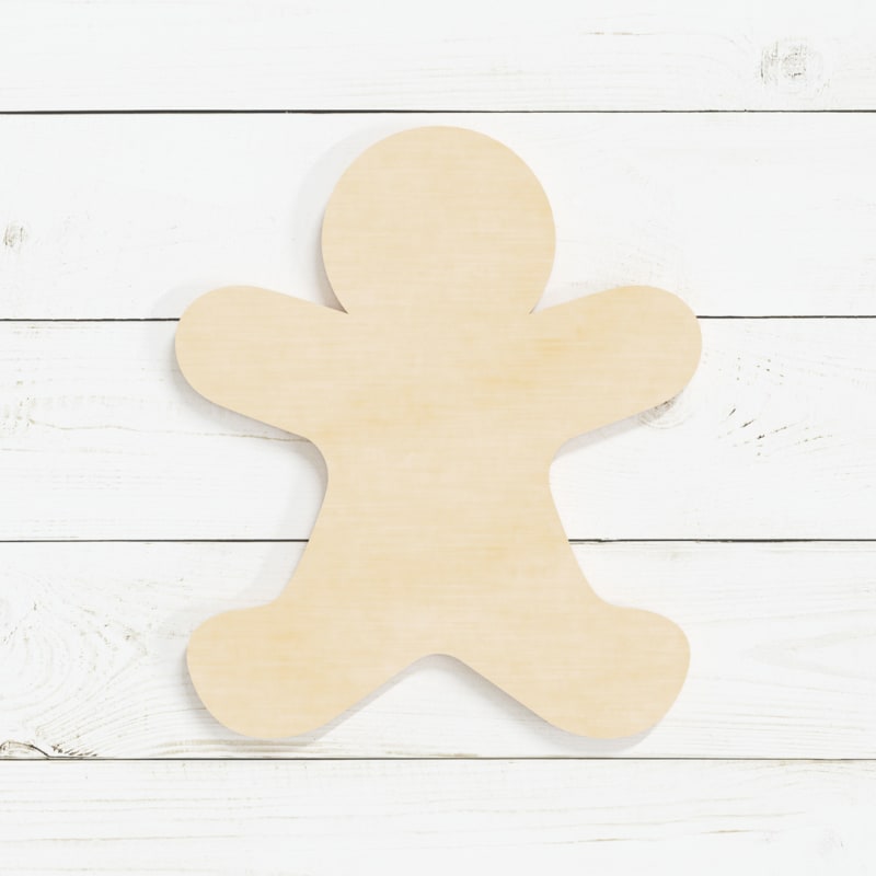 Gingerbread Man Cutout Craft Shape - Any Material | CraftCuts.com