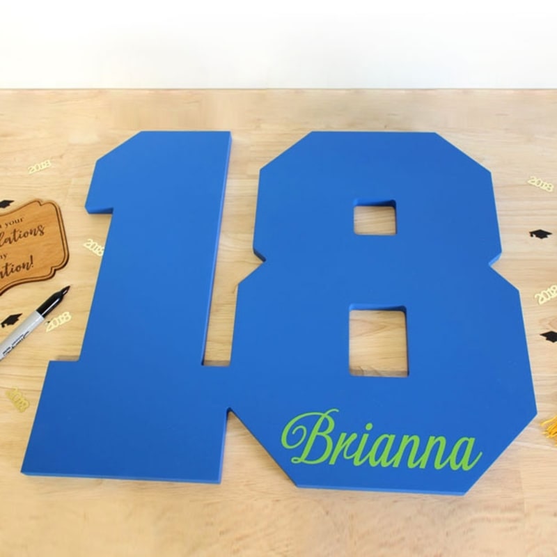 Graduation Guest Book Number Kit
