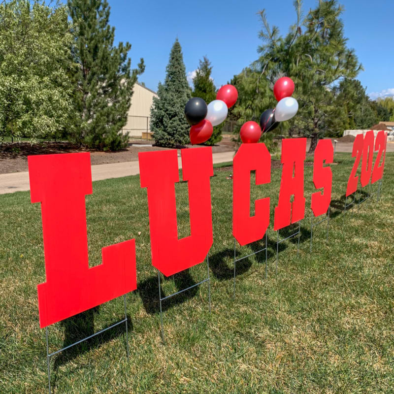Graduation Yard Letters - Temporary Signs | CraftCuts.com