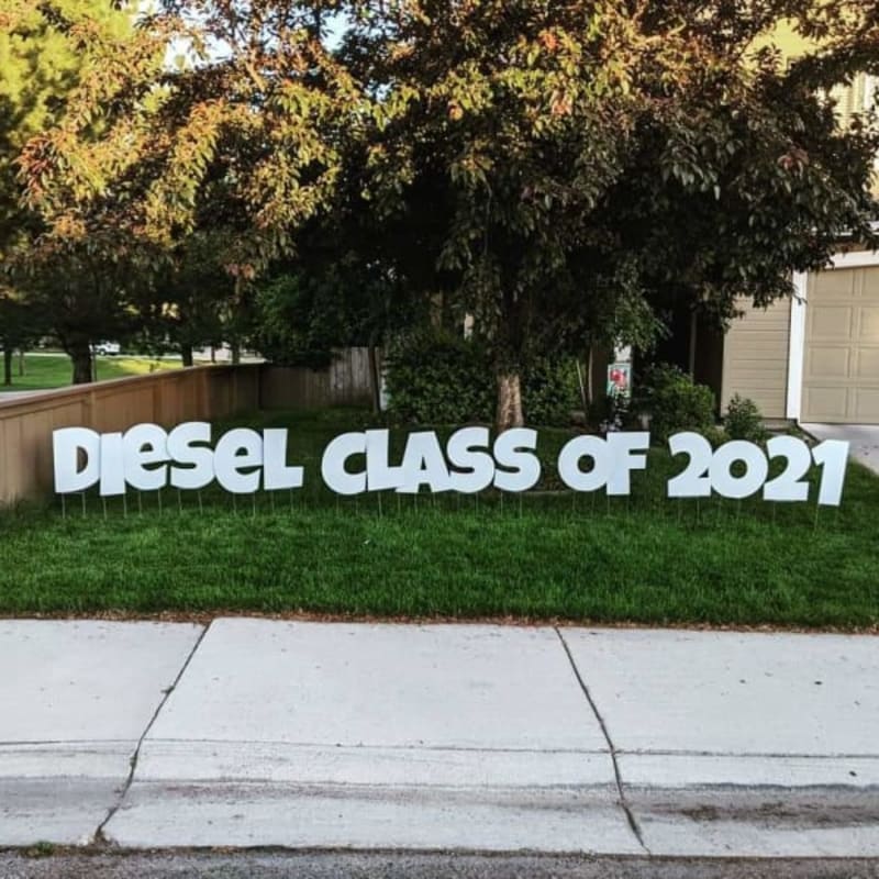 Graduation Yard Letters - Temporary Signs | CraftCuts.com