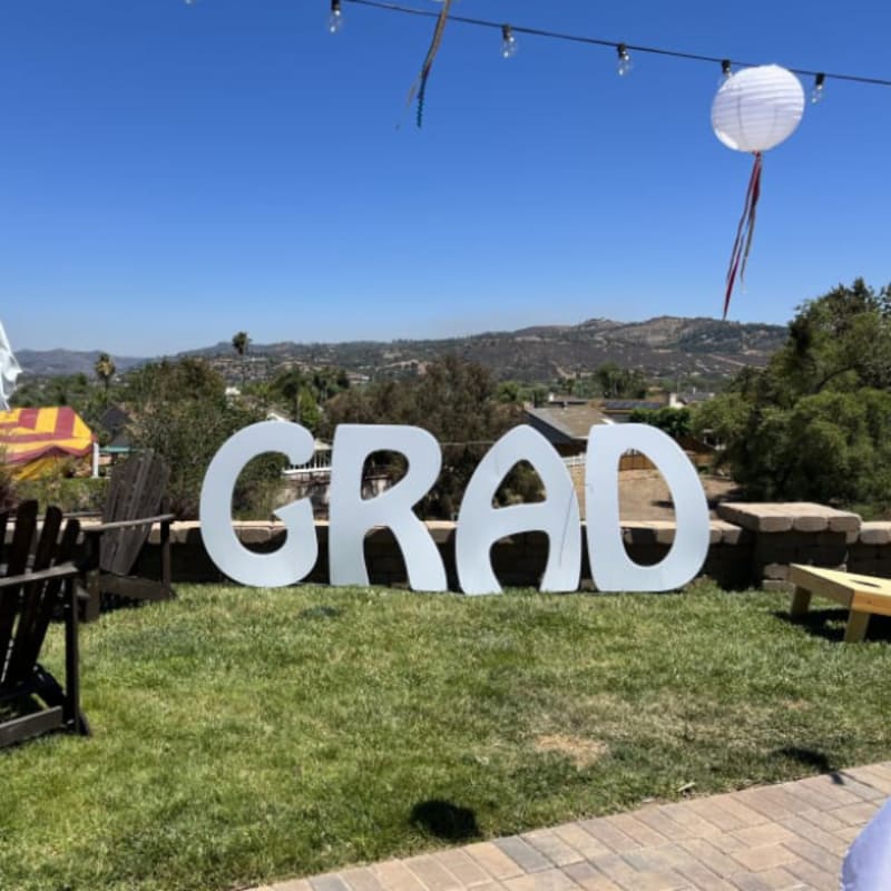 Graduation Yard Letters - Temporary Signs | CraftCuts.com