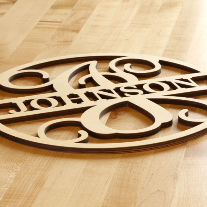 Split Name Monogram | Craftcuts.com