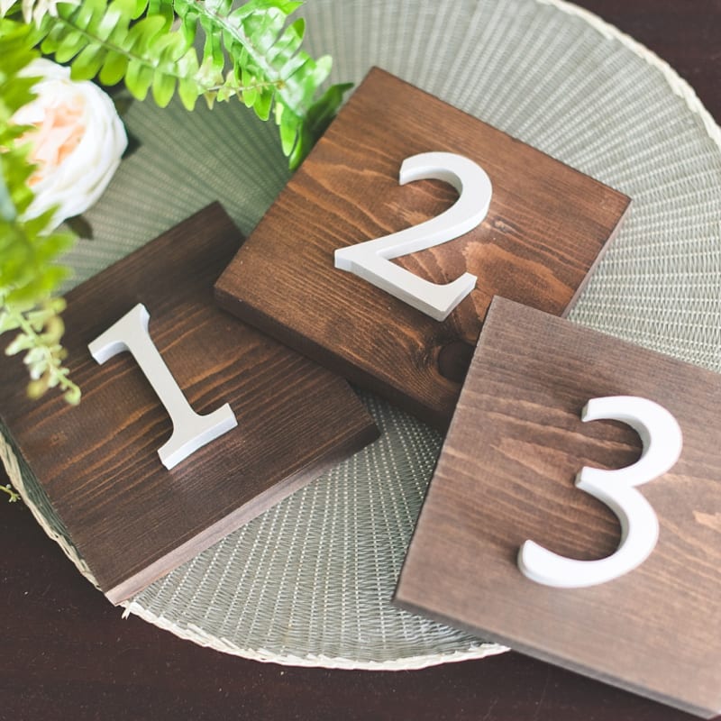 Wooden Numbers - Craft Cuts