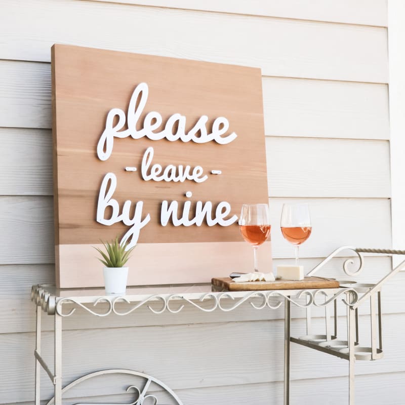 Painted Script Metal Words | CraftCuts.com