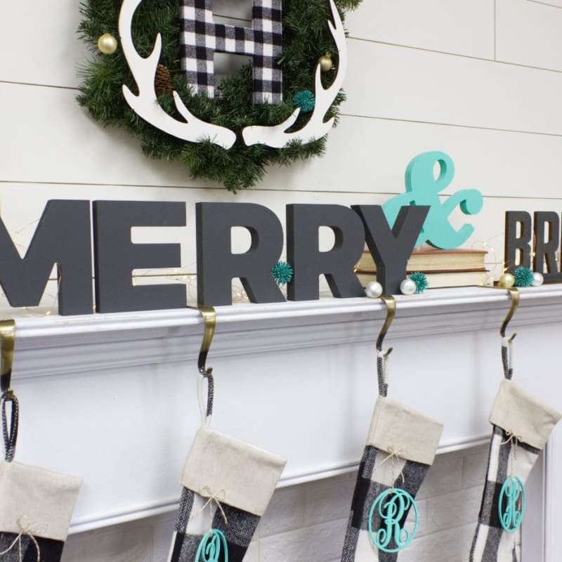 Merry & Bright Wood Letters | Craftcuts.com