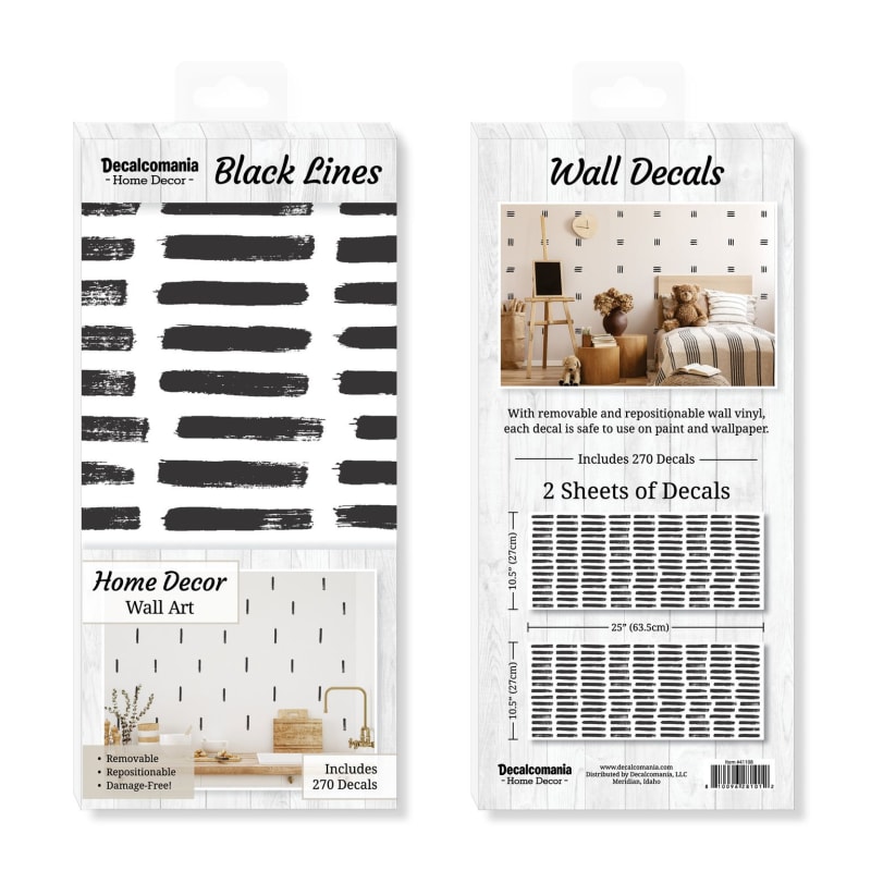 Modern Line Wall Decals - Wall Stickers | CraftCuts.com