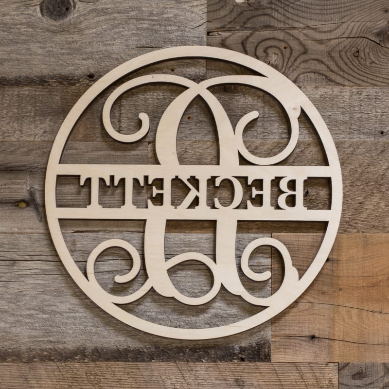 Split Name Monogram | Craftcuts.com