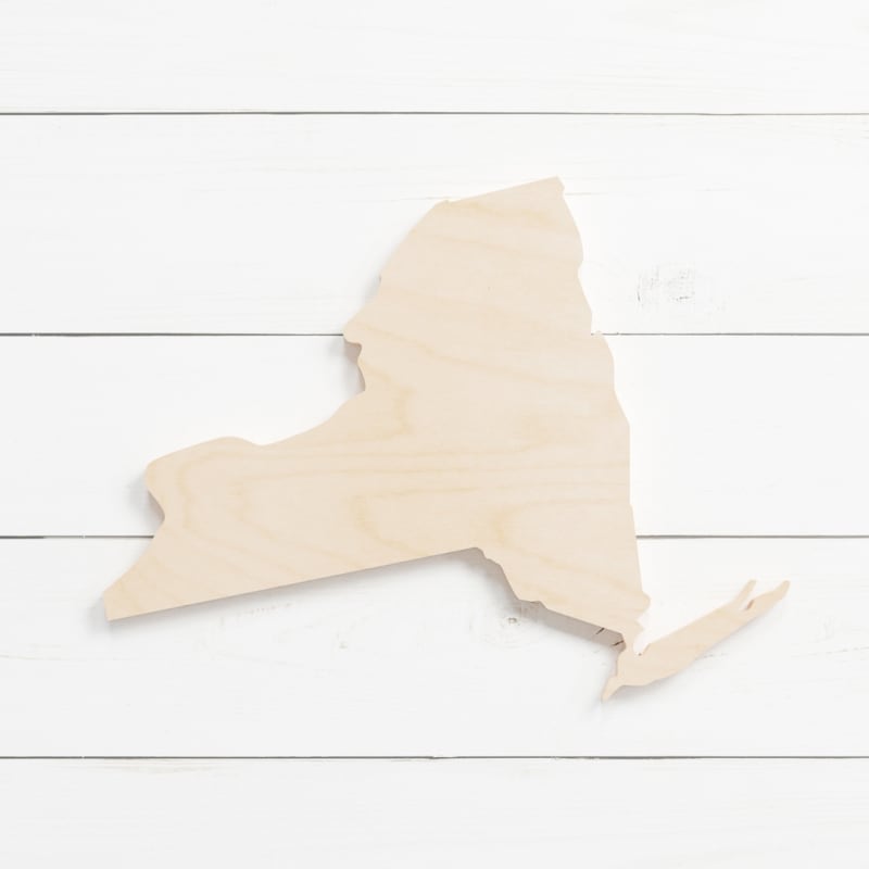 New York Craft Shape - Wood Cutout - Any Size | CraftCuts.com
