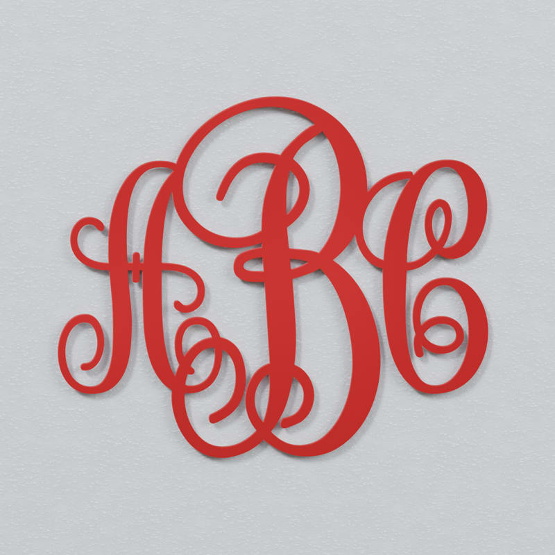 Colorful Entwine Monogram - Craftcuts.com