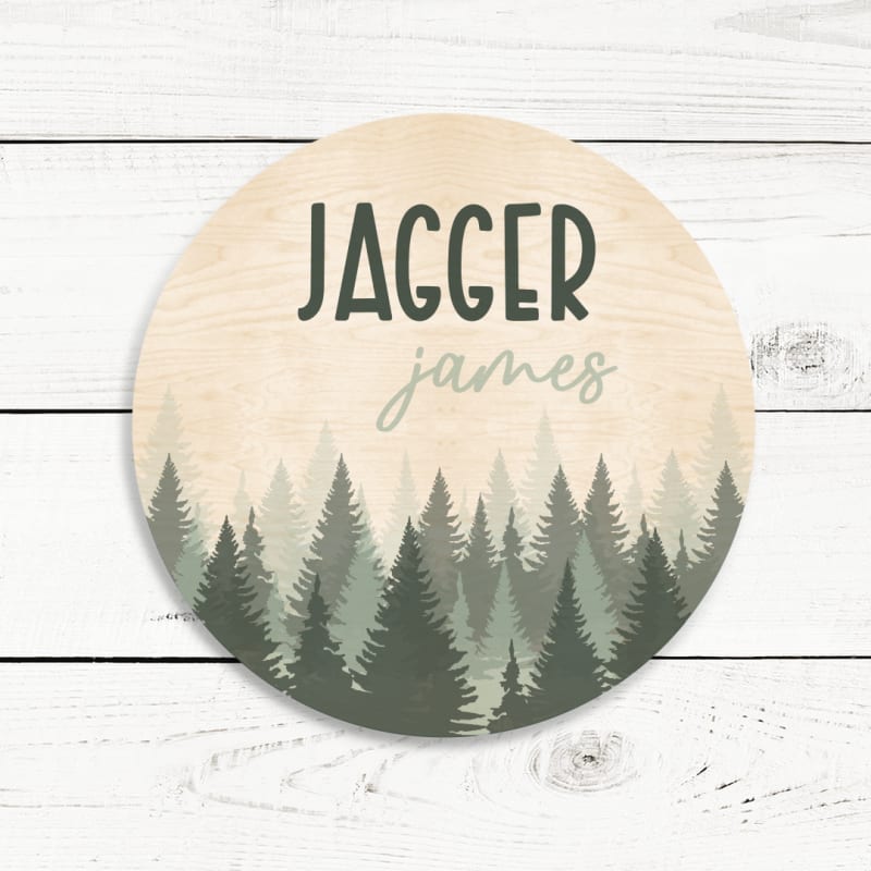 Ombre Tree Round Name Sign | CraftCuts.com