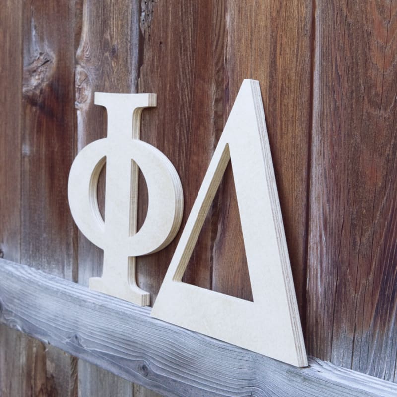 Outdoor Wood Greek Letters | Craftcuts.com
