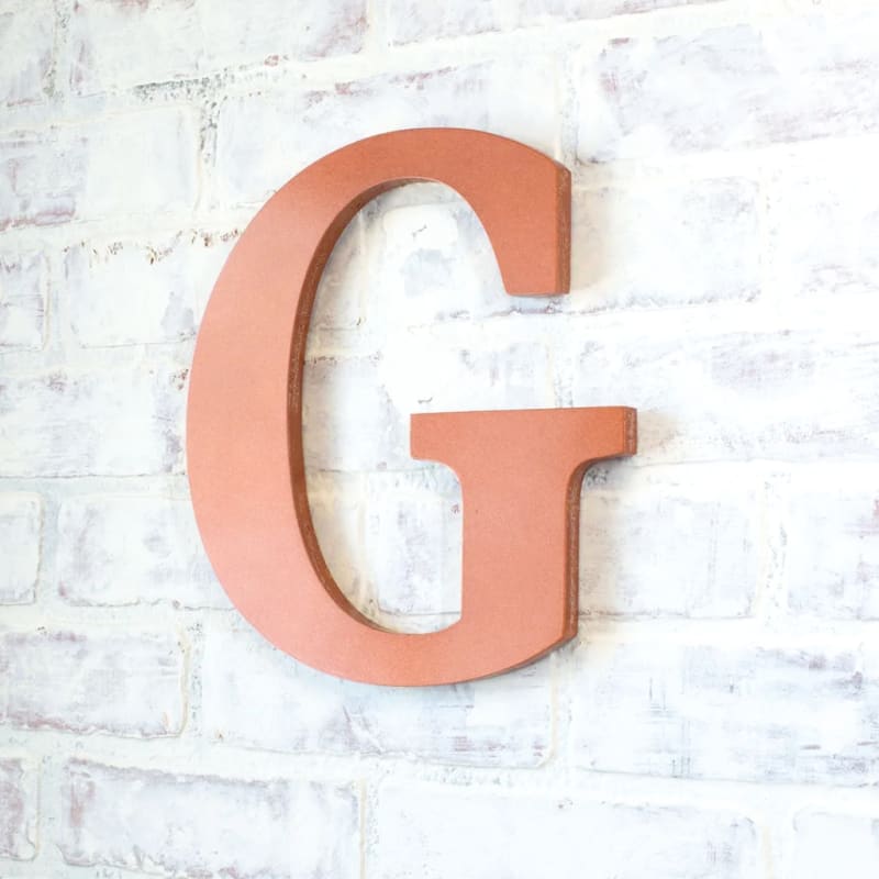 Painted Outdoor Wood Letters - Custom | Craftcuts.com