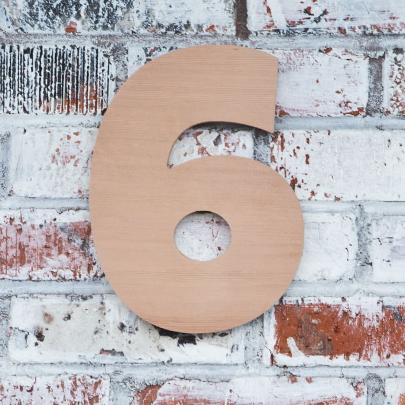 Outdoor Home Decor Wooden Numbers | Craftcuts.com