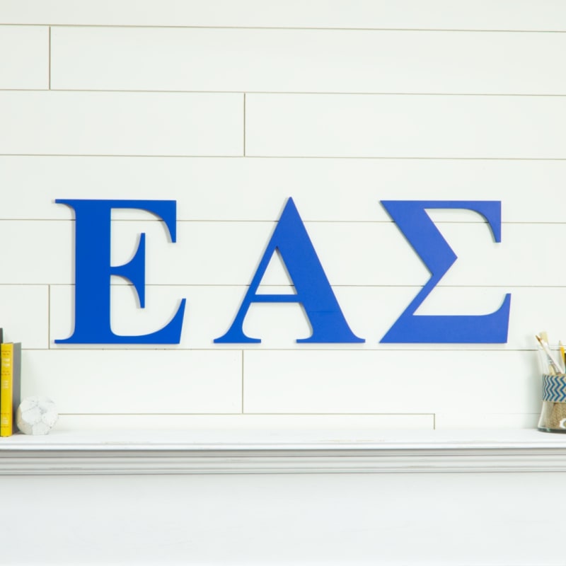 Painted Greek Letters