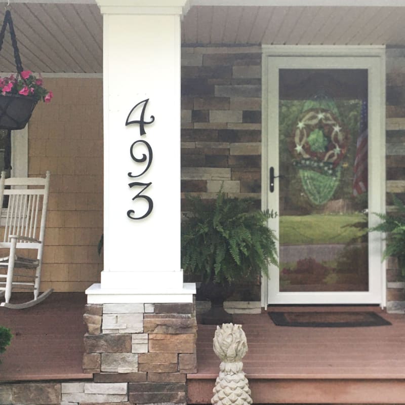 Outdoor Painted Wood Numbers - Custom | Craftcuts.com