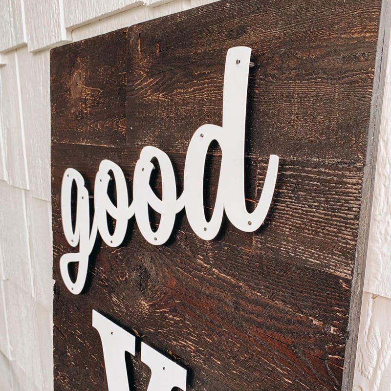 Painted Script Metal Words | CraftCuts.com