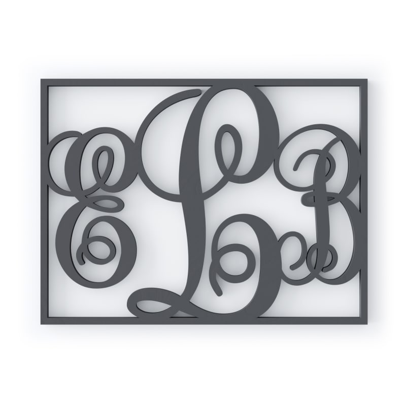 Painted Vine Monogram | Craftcuts.com
