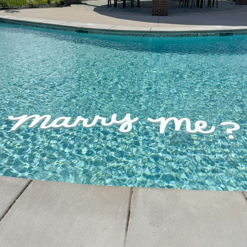 Script Proposal Floating Foam Letters | CraftCuts.com