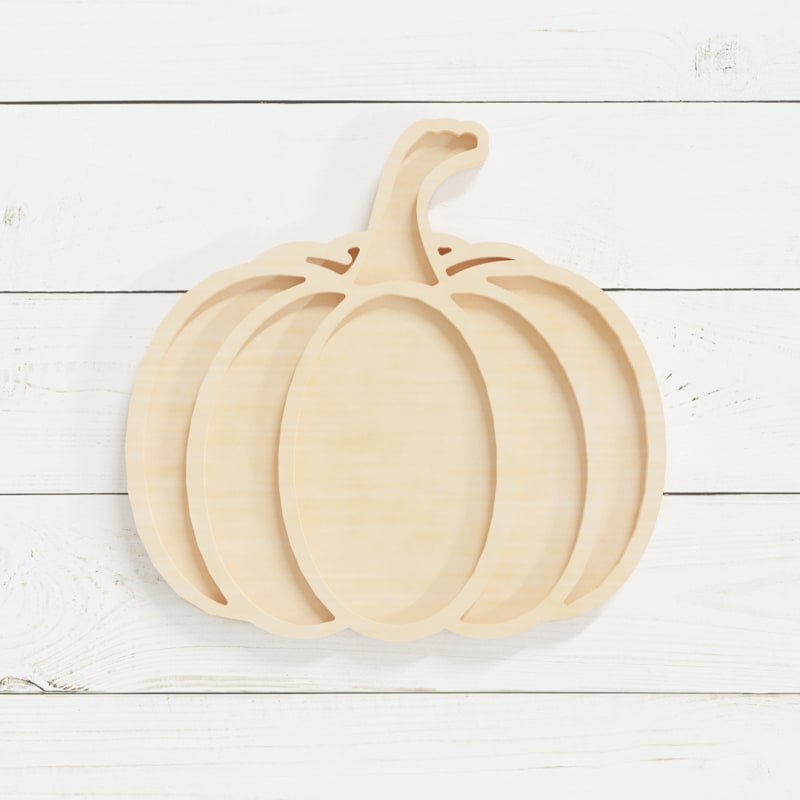 Pumpkin Wood Cutout Craft Shape | CraftCuts.com
