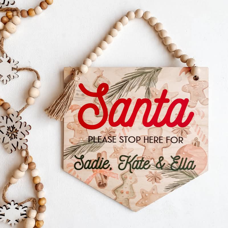 Santa Stop Here Sign | CraftCuts.com