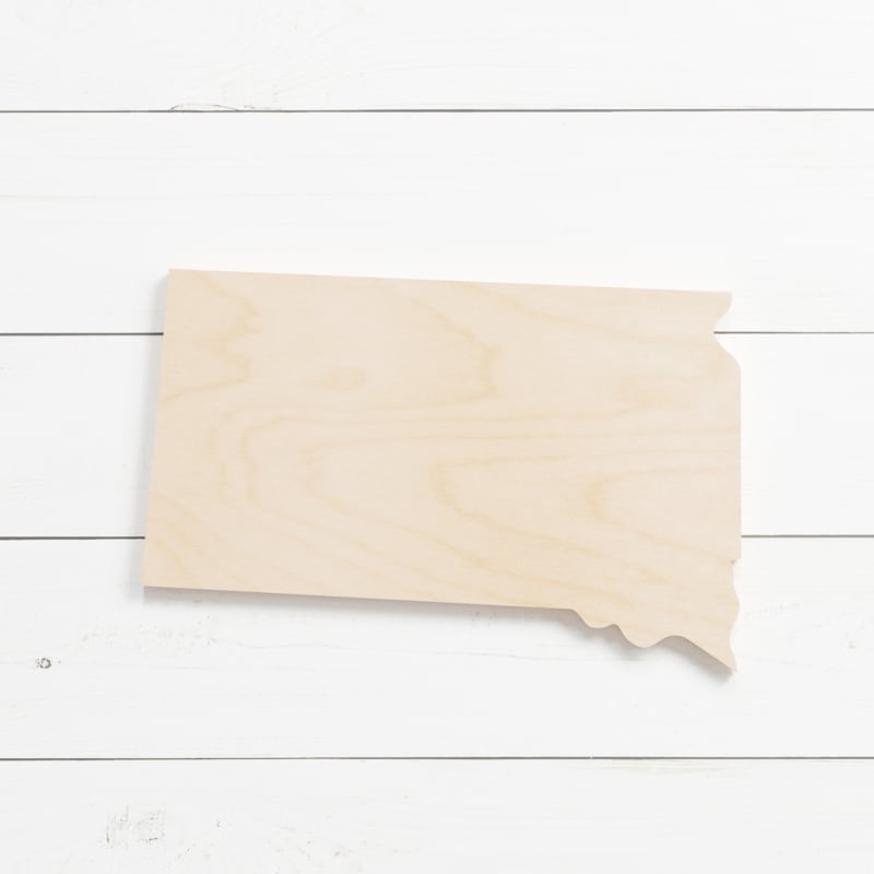 South Dakota Craft Shape - Wood Cutout - Any Size | CraftCuts.com