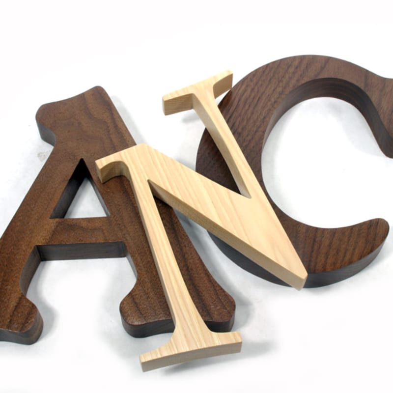 Custom Hardwood Letters | CraftCuts.com