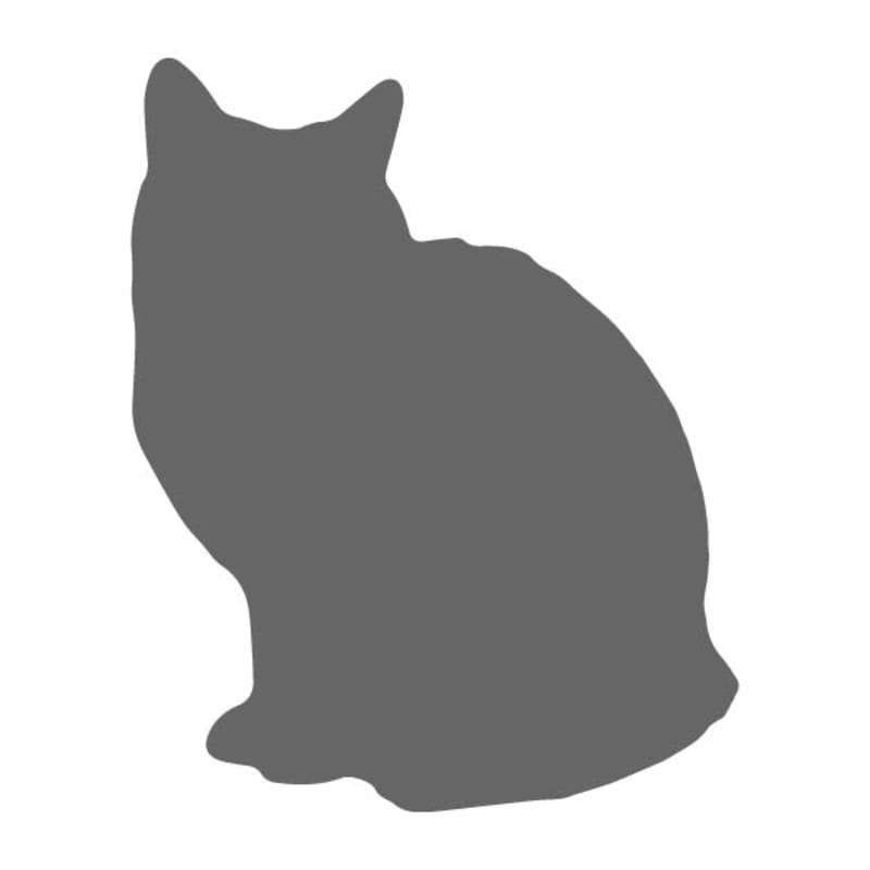 sitting cat stencil