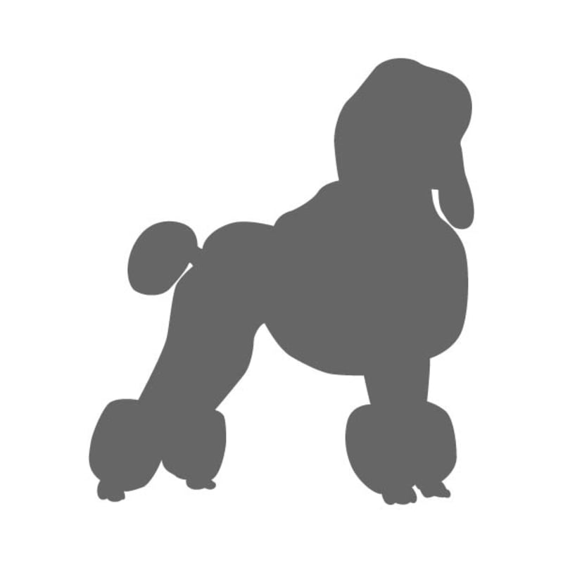 Fancy Poodle Stencil | Craftcuts.com