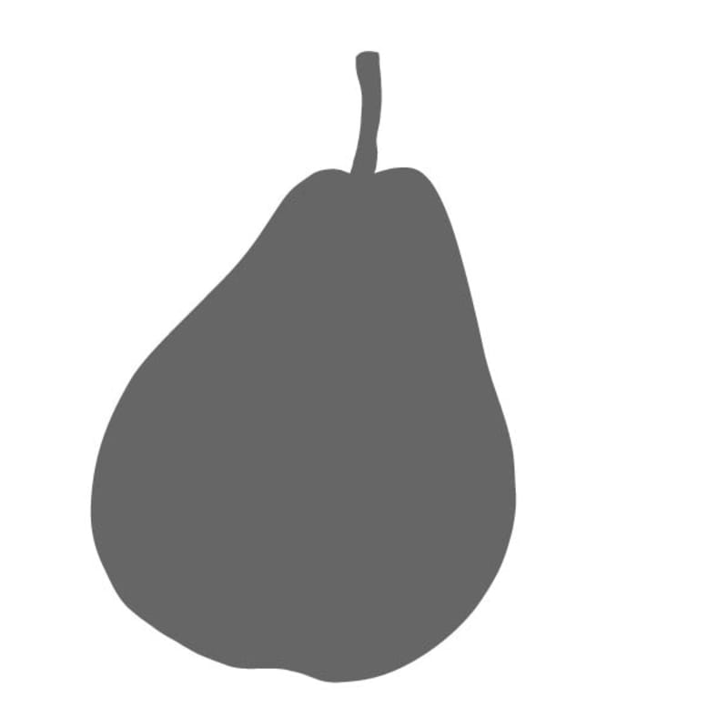 Bartlett Pear Stencil | Craftcuts.com