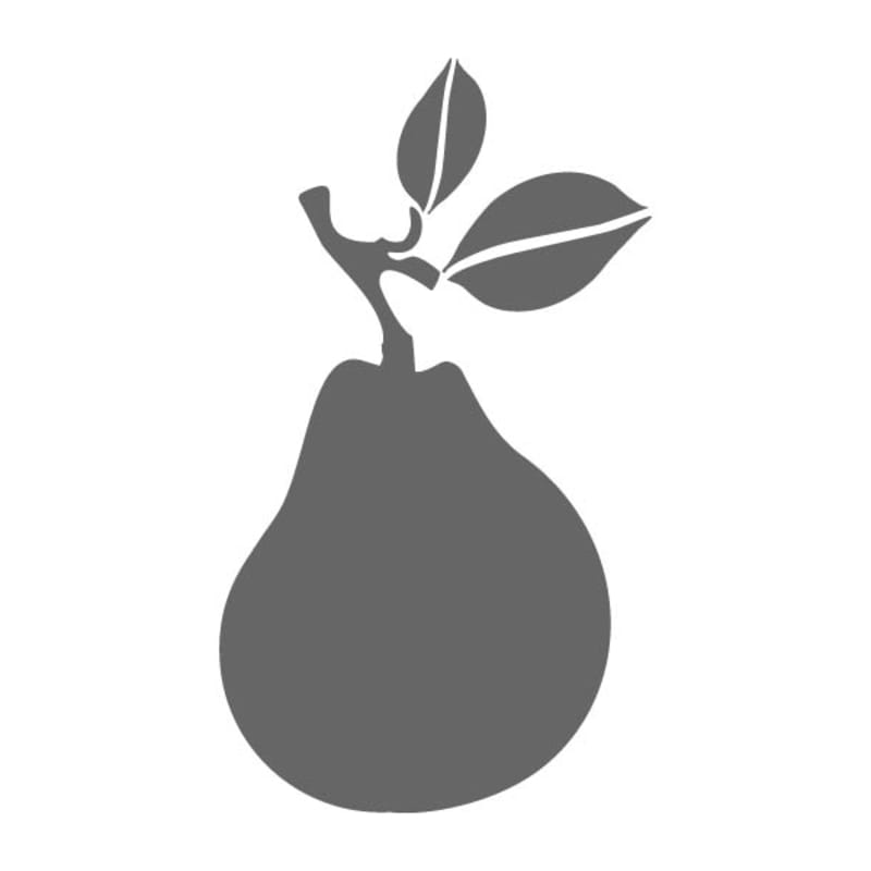 Leafy Pear Stencil | Craftcuts.com