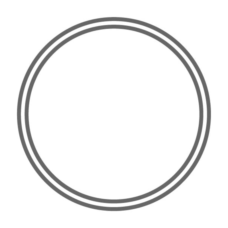 Double Circle Decal - Double Circle Wall Decal | Craftcuts.com