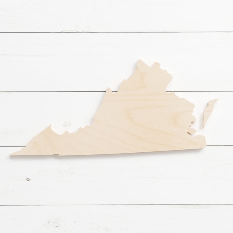 Virginia Craft Shape - Wood Cutout - Any Size | CraftCuts.com