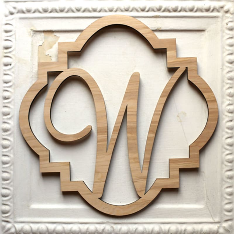 Framed Monogram Letter | Craftcuts.com