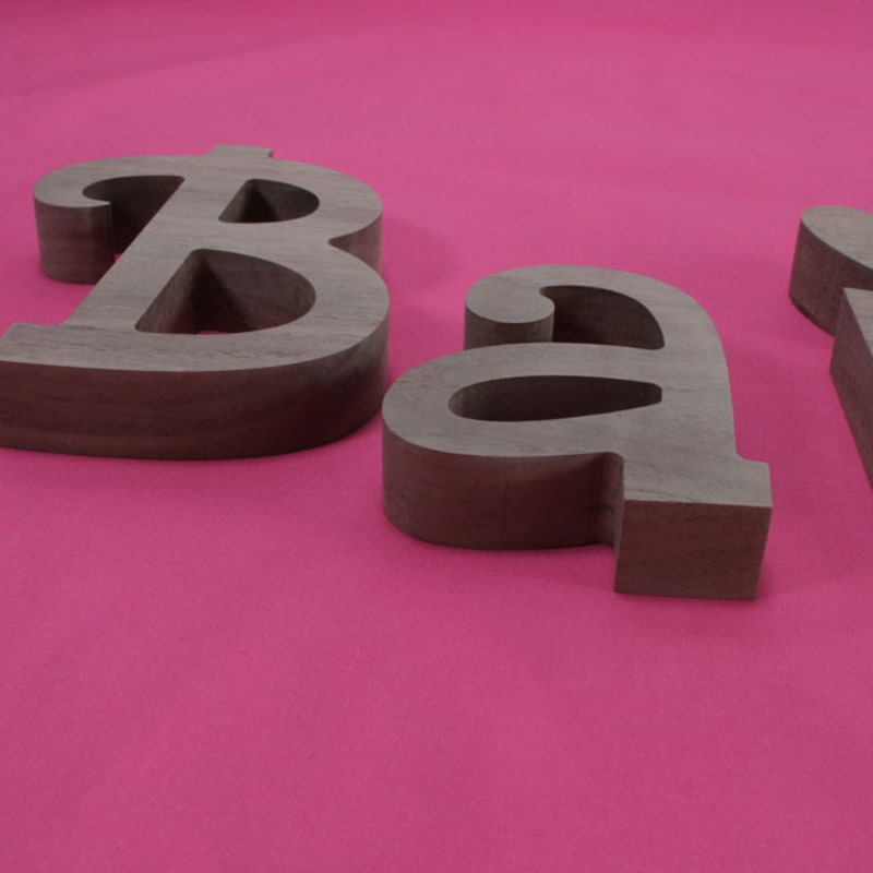 Custom Hardwood Letters | CraftCuts.com