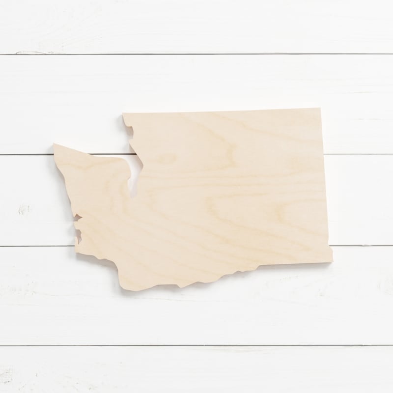 Washington Craft Shape - Wood Cutout - Any Size | CraftCuts.com