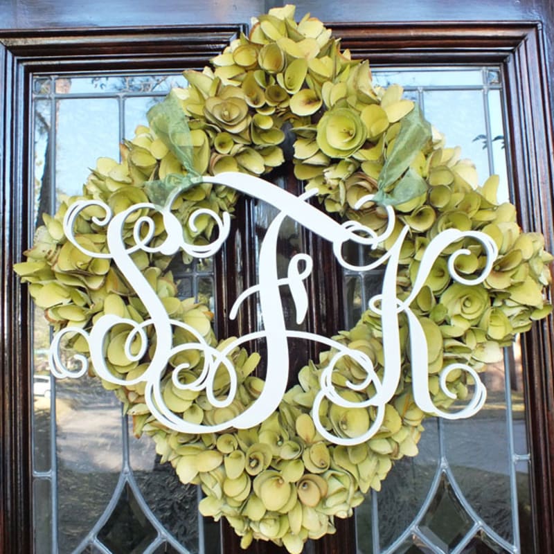 Painted Vine Monogram | Craftcuts.com