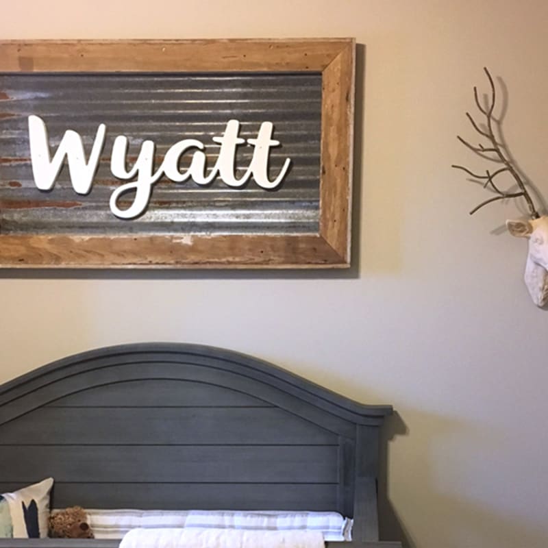 Painted Cursive Letters - Script Painted Wood Letters | Craftcuts.com