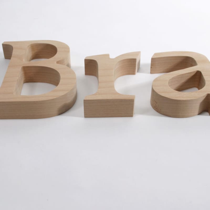 Hardwood Letter - Signs made with Maple, Walnut, Hickory, Alder ...