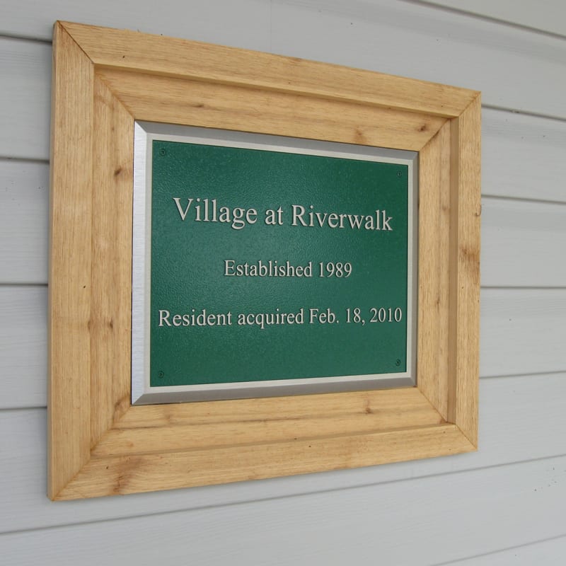 Personalized Aluminum Plaques - Aluminum Wall Plaque | Woodland ...