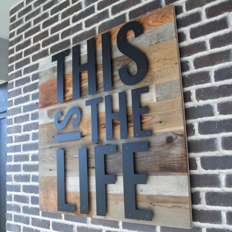 Flat Metal Sign Letters - Custom Painted Steel Letters | Woodland ...
