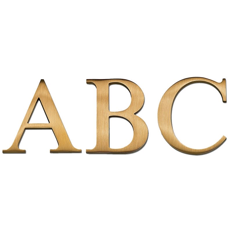 Times New Roman Cast Bronze Lettering | Woodland Manufacturing