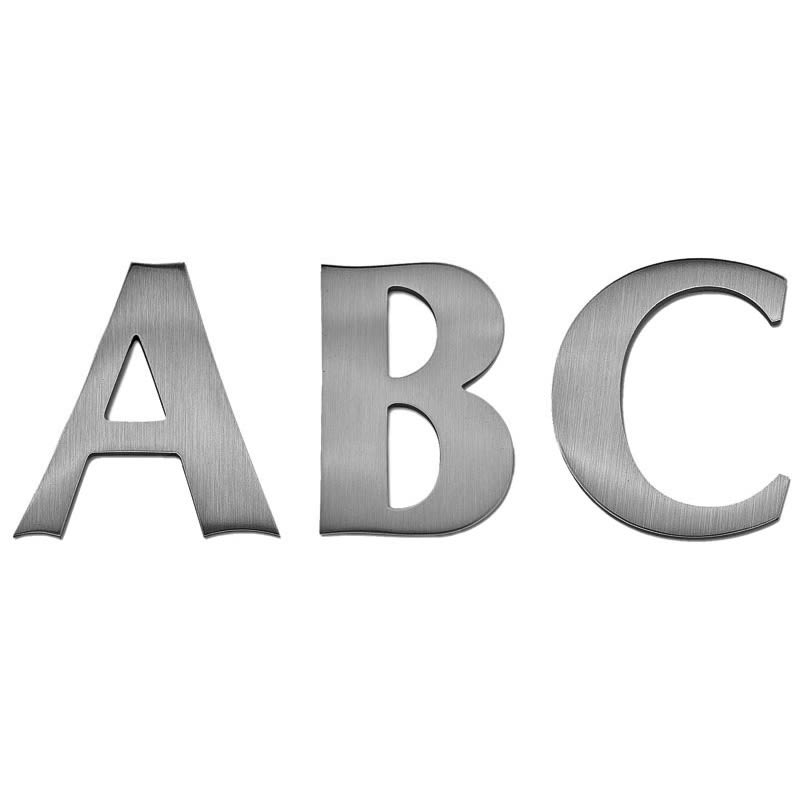 Optima Semi Bold Cast Metal Letters - Any Color, Any Size | Woodland ...