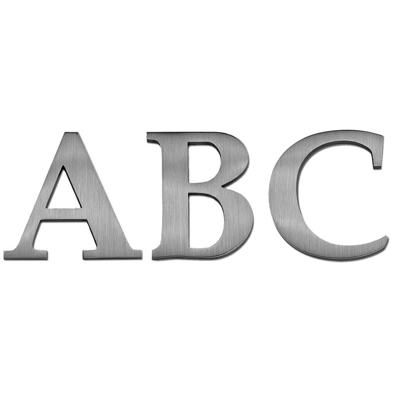 Palatino Semi Bold Cast Metal Letters - Any Color, Any Size | Woodland ...